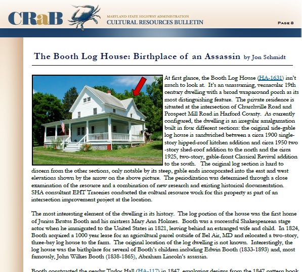 The Booth Log Cabin | LincolnConspirators.com