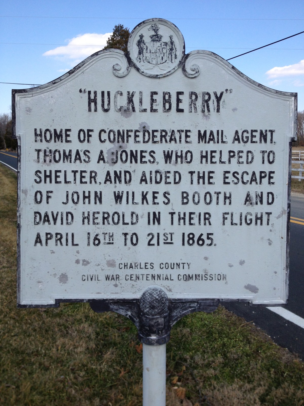 Huckleberry Sign | LincolnConspirators.com