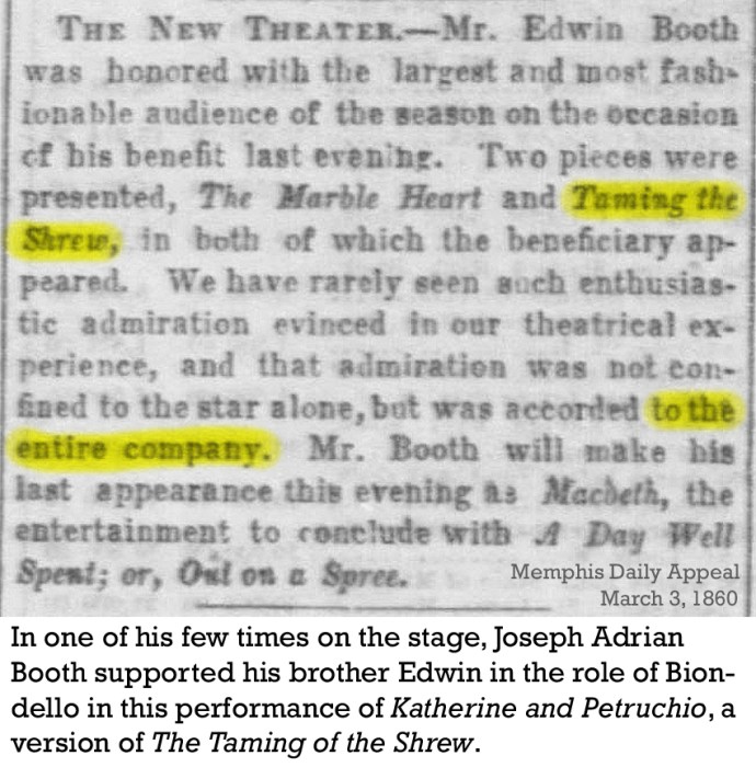 Joseph Adrian Booth | LincolnConspirators.com